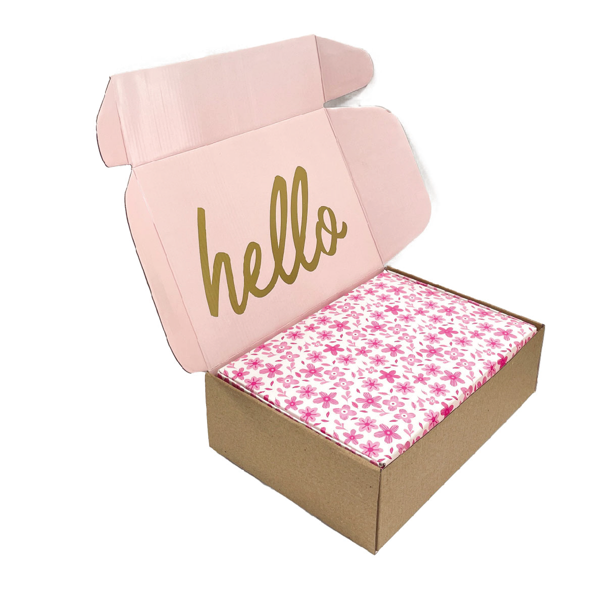 Cajas Cartón Hello Rosas — MINTPAGES
