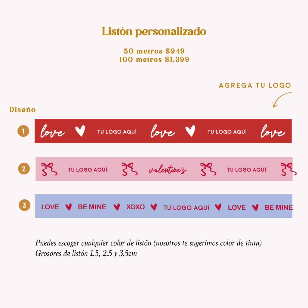 Listón Personalizado con Logo-Mint Pages — MINTPAGES