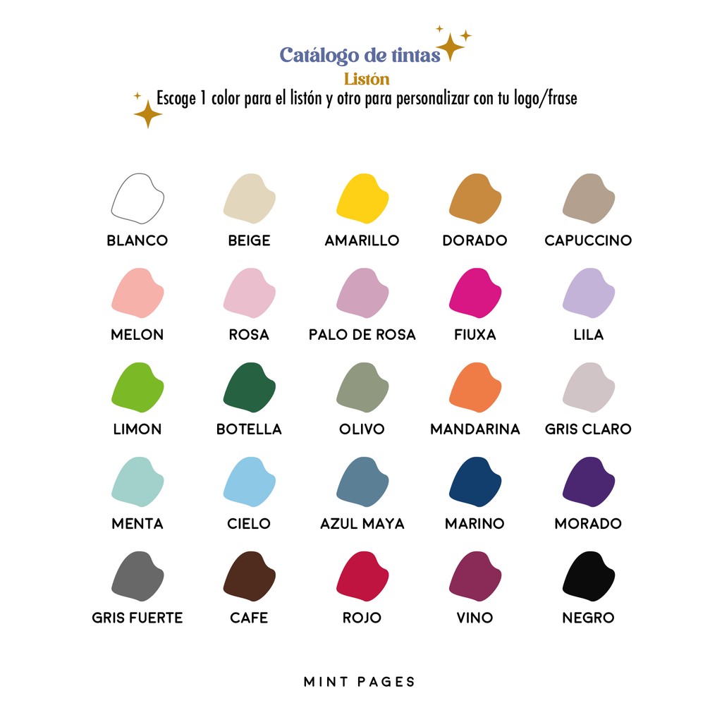 Listón Personalizado con Logo-Mint Pages — MINTPAGES